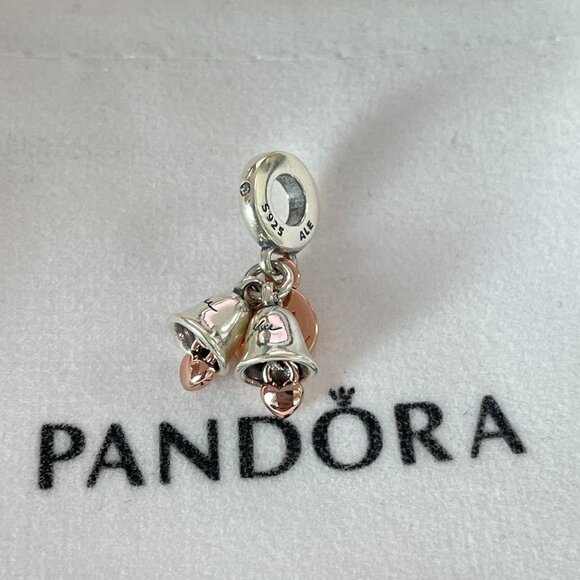Pandora | Jewelry | Pandora Just Married Wedding Bells Double Dangle ...